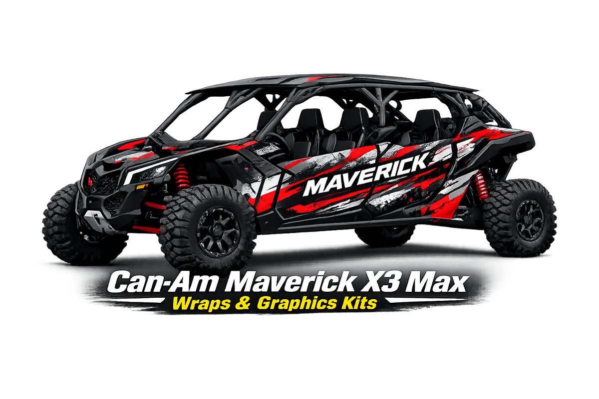 Can-Am Maverick X3 Max Wraps & Graphics Kits – Krazygraphics.com