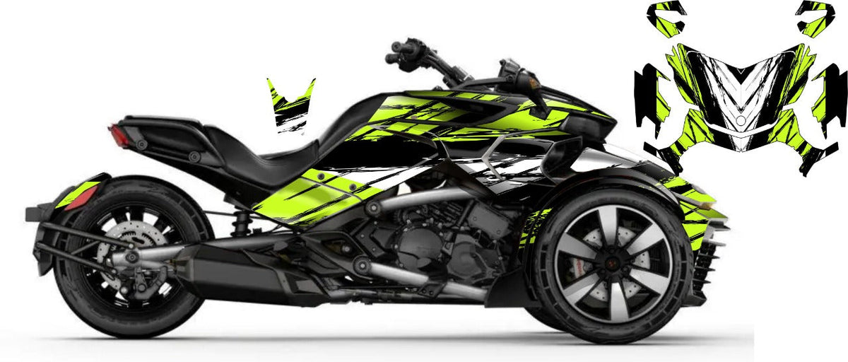 Can-Am Spyder D13 Graphics Decals Vinyl | KrazyGraphics – Krazygraphics.com