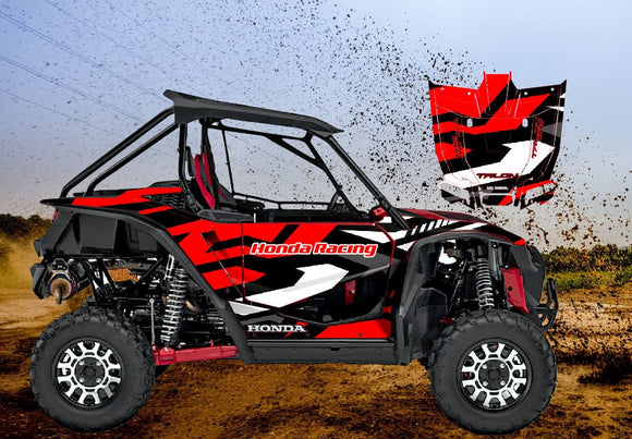 Honda Talon Graphics d4 Side by Side Graphics Decals | KG ...