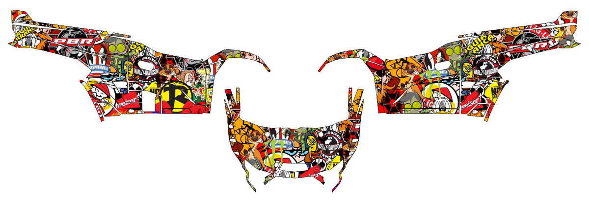 Kawasaki KRX 1000 Sticker Bomb – Krazygraphics.com