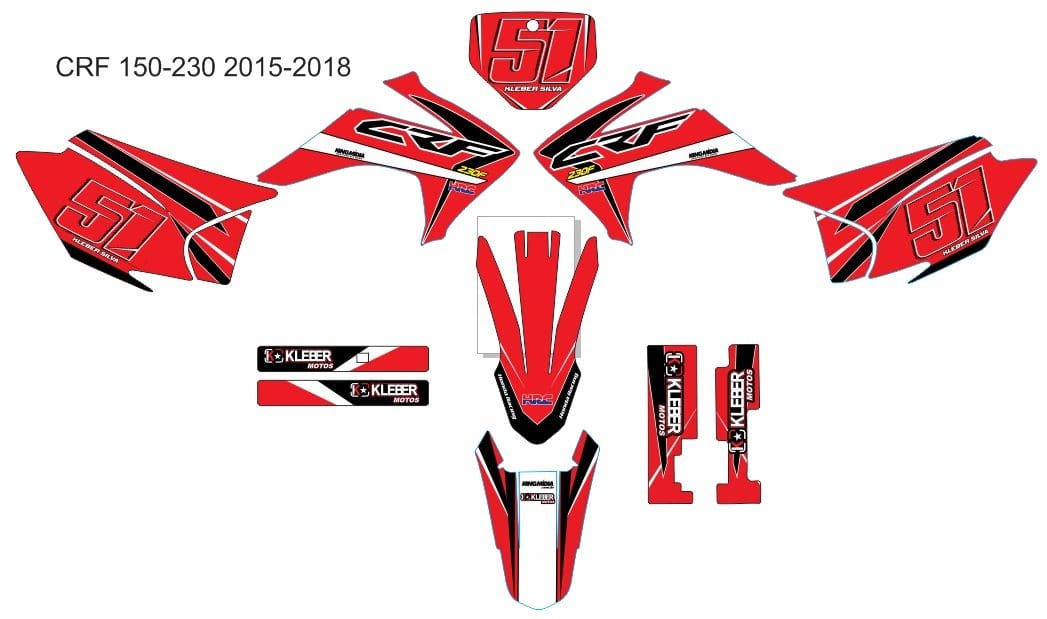 Honda CRF 130-230 (2015)-(2017) D25 – Krazygraphics.com