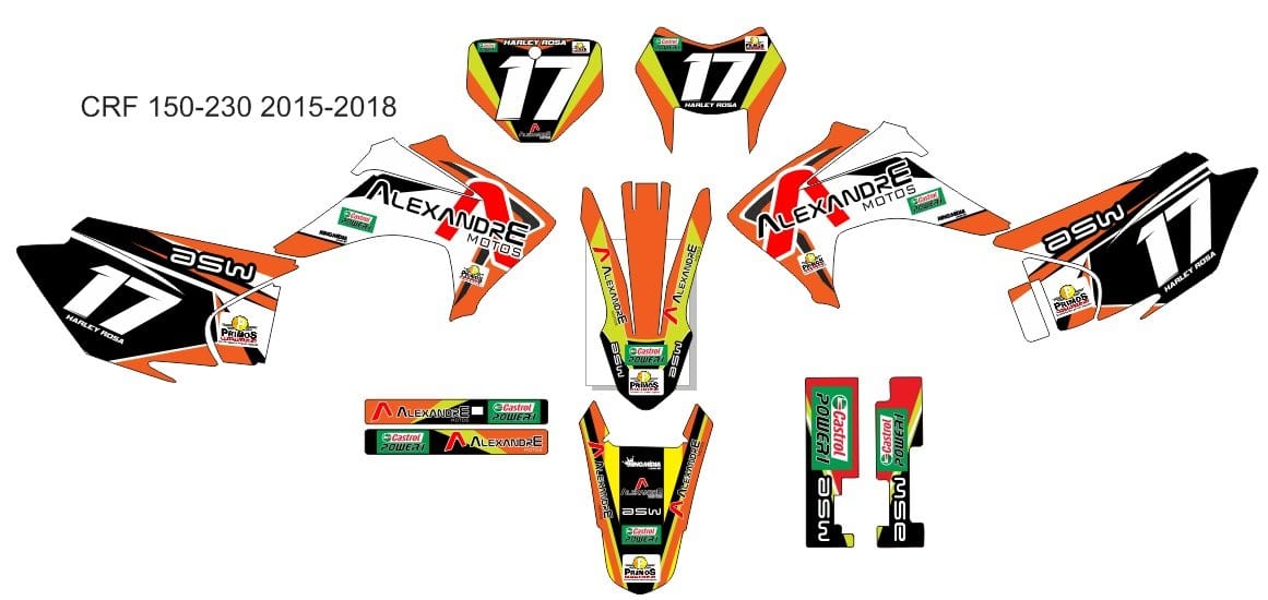 Honda CRF 130-230 (2015)-(2017) D27 – Krazygraphics.com