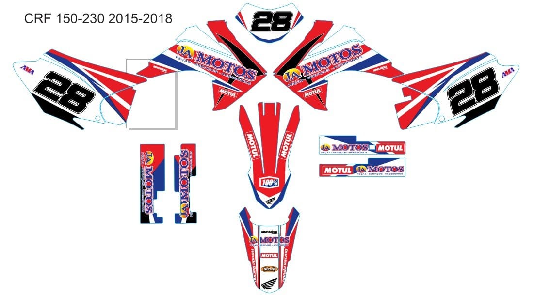 Honda CRF 130-230 (2015)-(2017) D28 – Krazygraphics.com