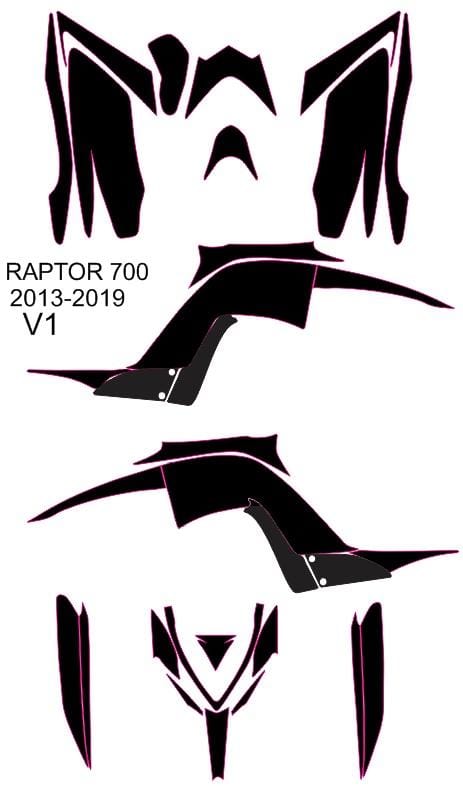 Yamaha Raptor 700 2013-2019 Template – Krazygraphics.com