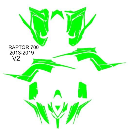 Yamaha Raptor 700 2013-2020-FULL COVERAGE Template – Krazygraphics.com