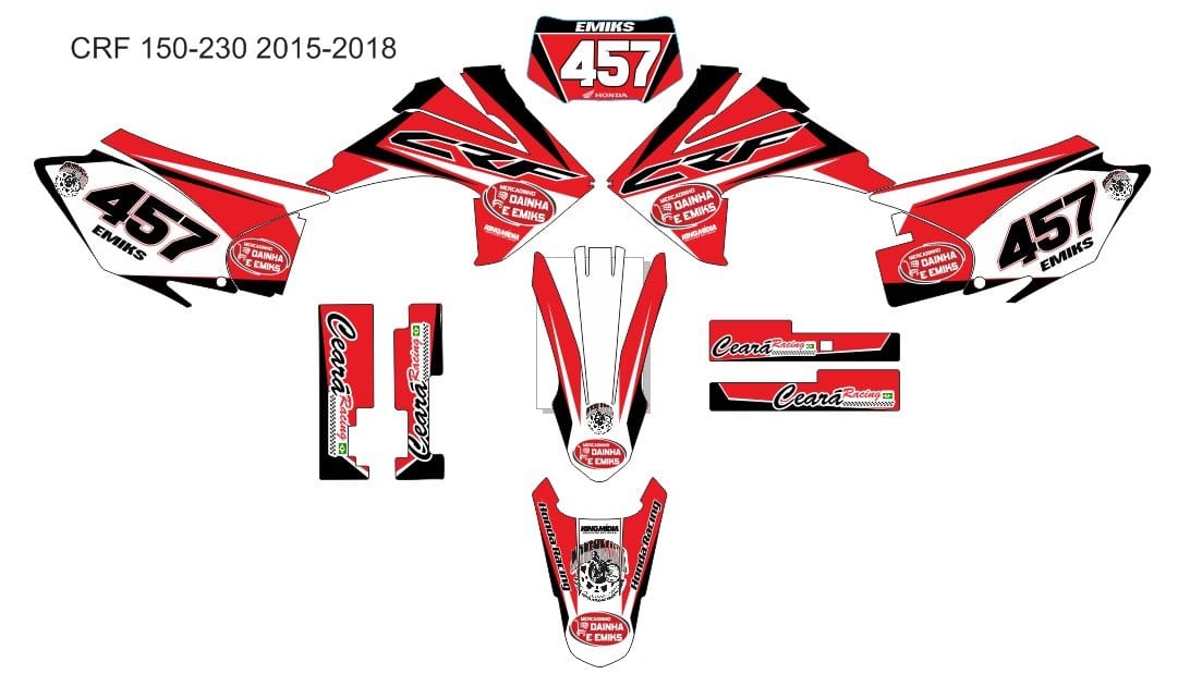 Honda CRF 130-230 (2015)-(2017) D17 – Krazygraphics.com