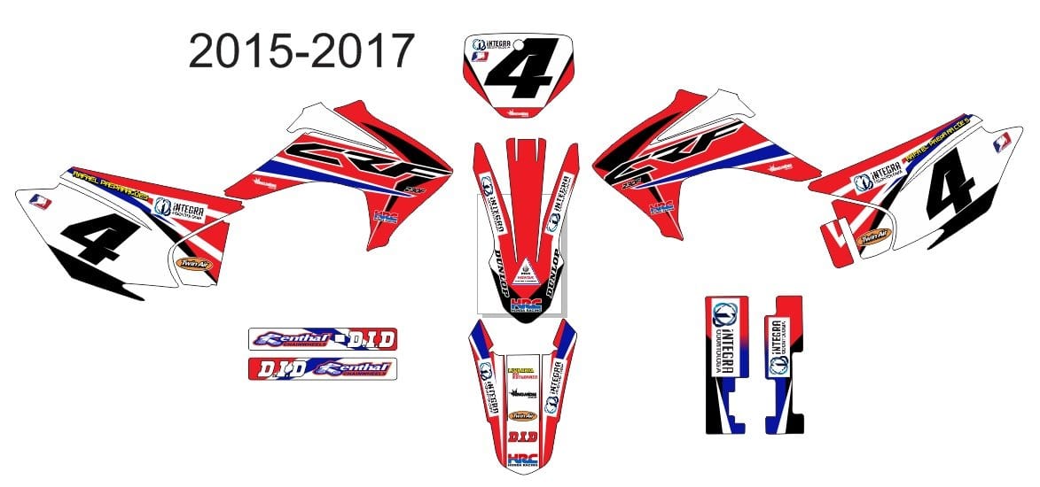 Honda CRF 130-230 (2015)-(2017) D11 – Krazygraphics.com