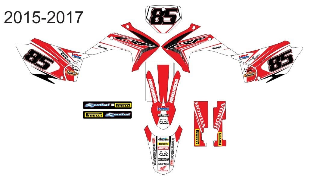 Honda CRF 130-230 (2015)-(2017) D12 – Krazygraphics.com