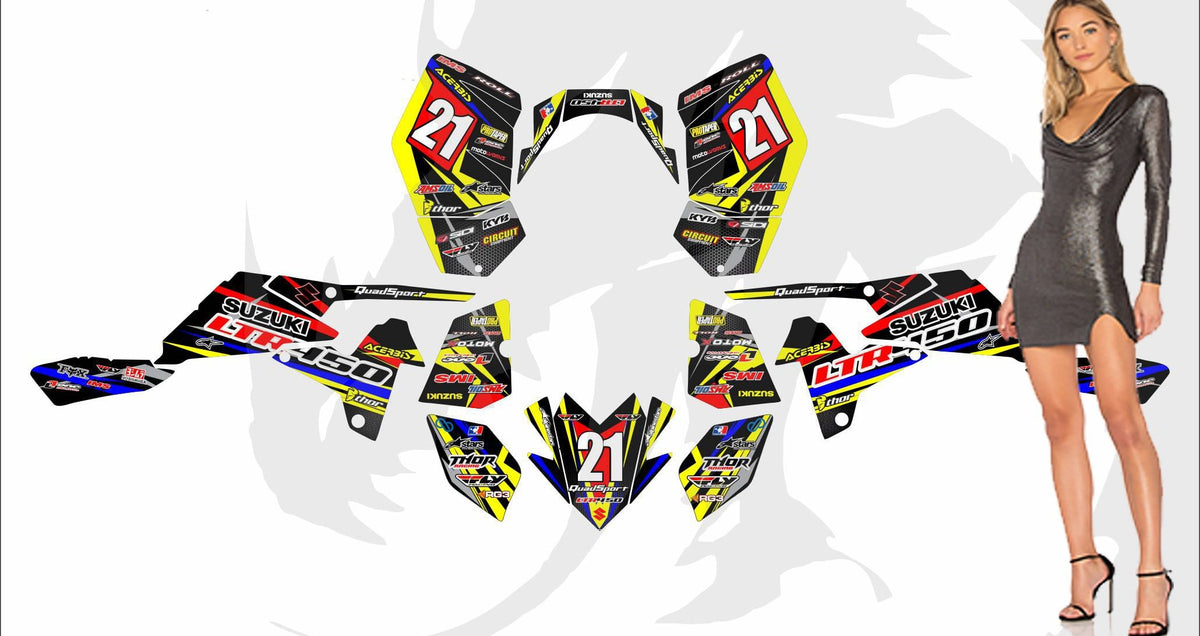 Suzuki LTR450 graphics kit LTR107 – Krazygraphics.com