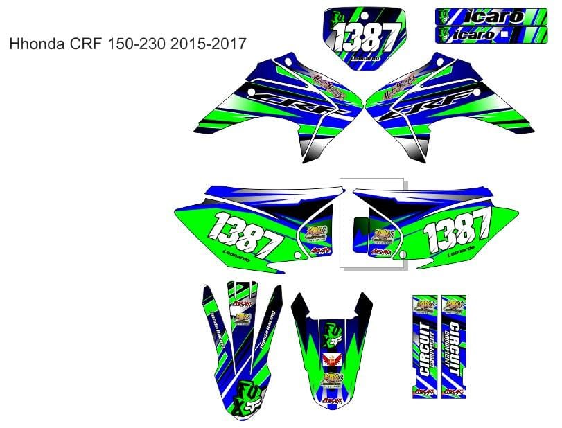 Honda CRF 130-230 (2015)-(2017) D14 – Krazygraphics.com