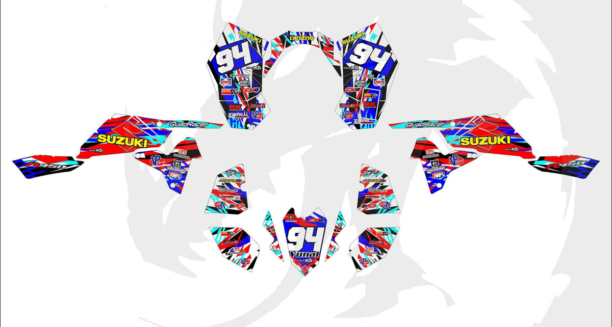 Suzuki LTR450 graphics kit LTR109 – Krazygraphics.com