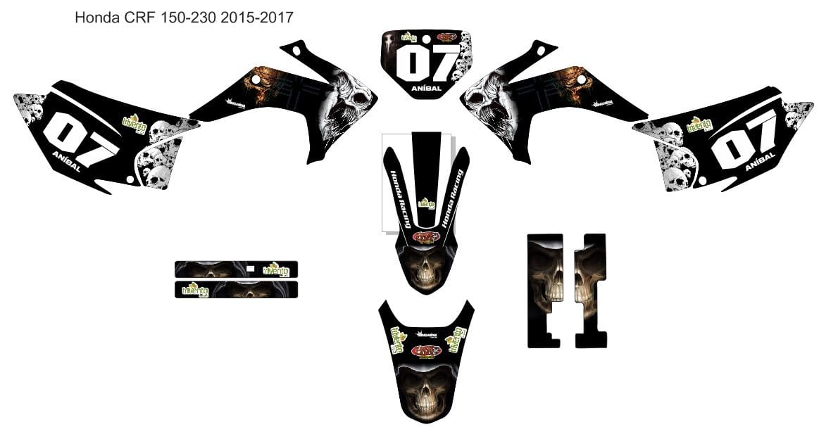 Honda CRF 130-230 (2015)-(2017) D15 – Krazygraphics.com