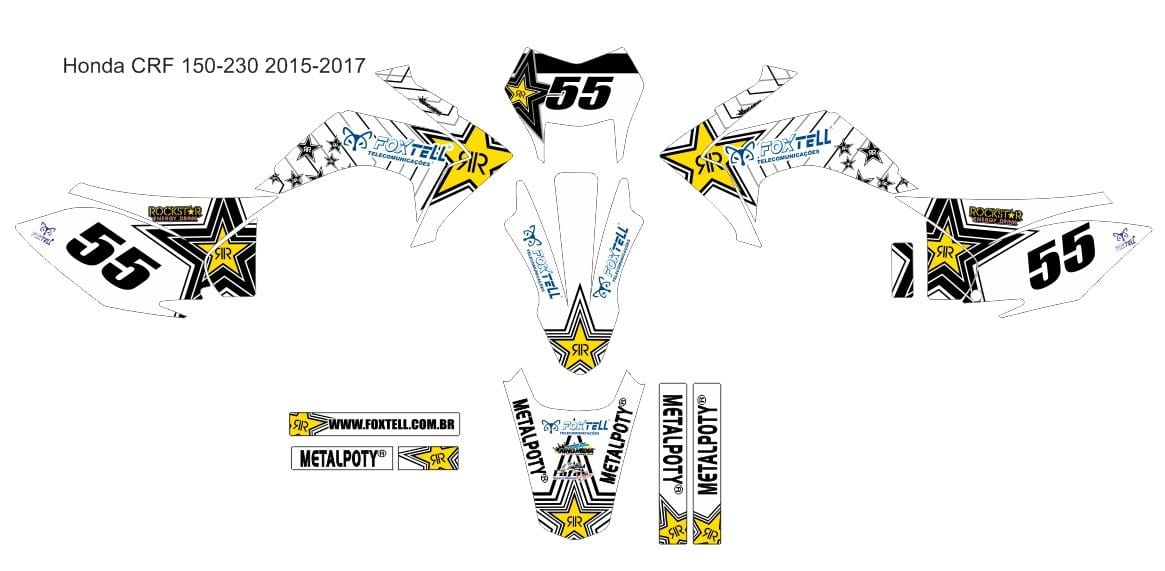 Honda CRF 130-230 (2015)-(2017) D16 – Krazygraphics.com