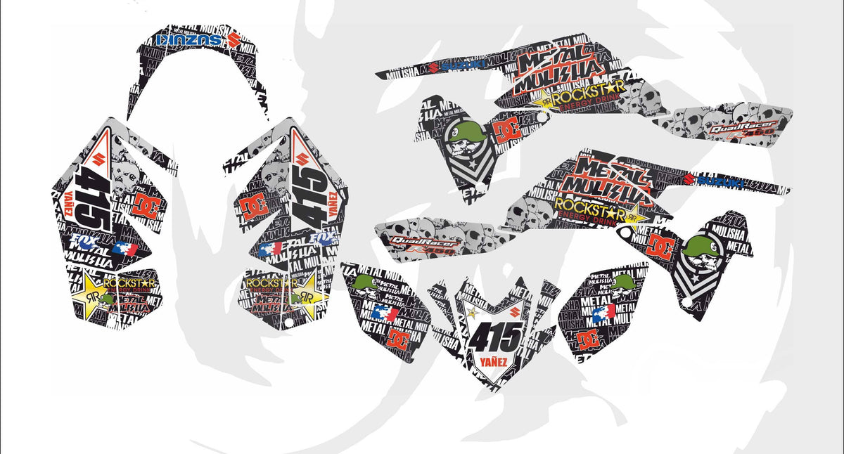 Suzuki LTR450 graphics kit LTR113 – Krazygraphics.com