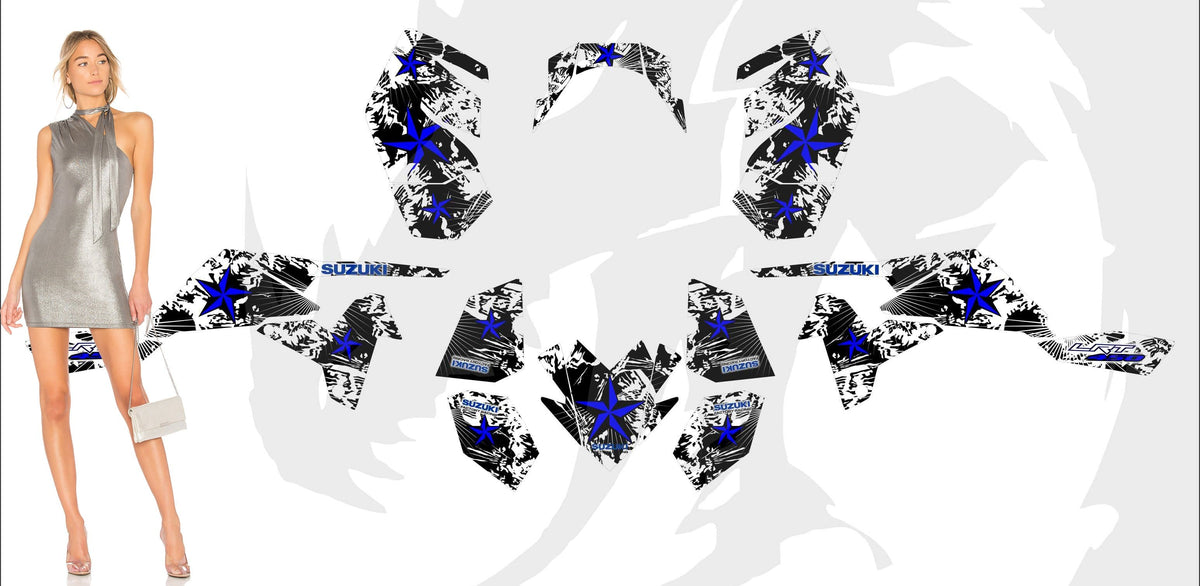 Suzuki LTR 450 Graphics d99 – Krazygraphics.com