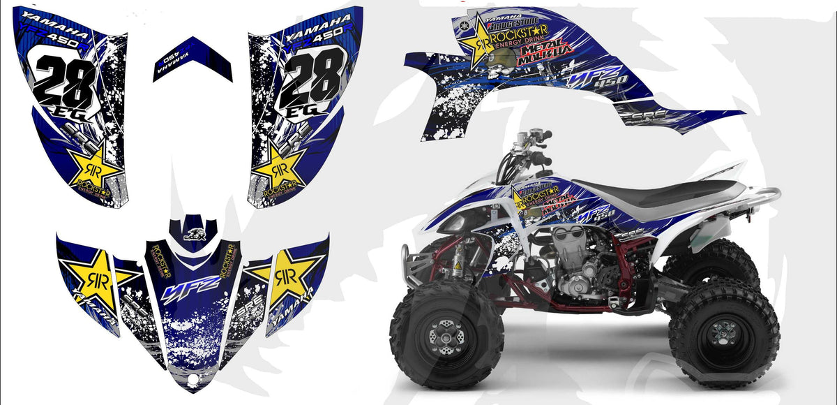 Yamaha YFZ Graphics (2003-2008)-d109 – Krazygraphics.com