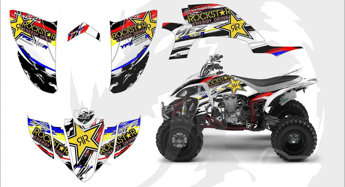Yamaha YFZ Graphics (2003-2008)-d73 – Krazygraphics.com