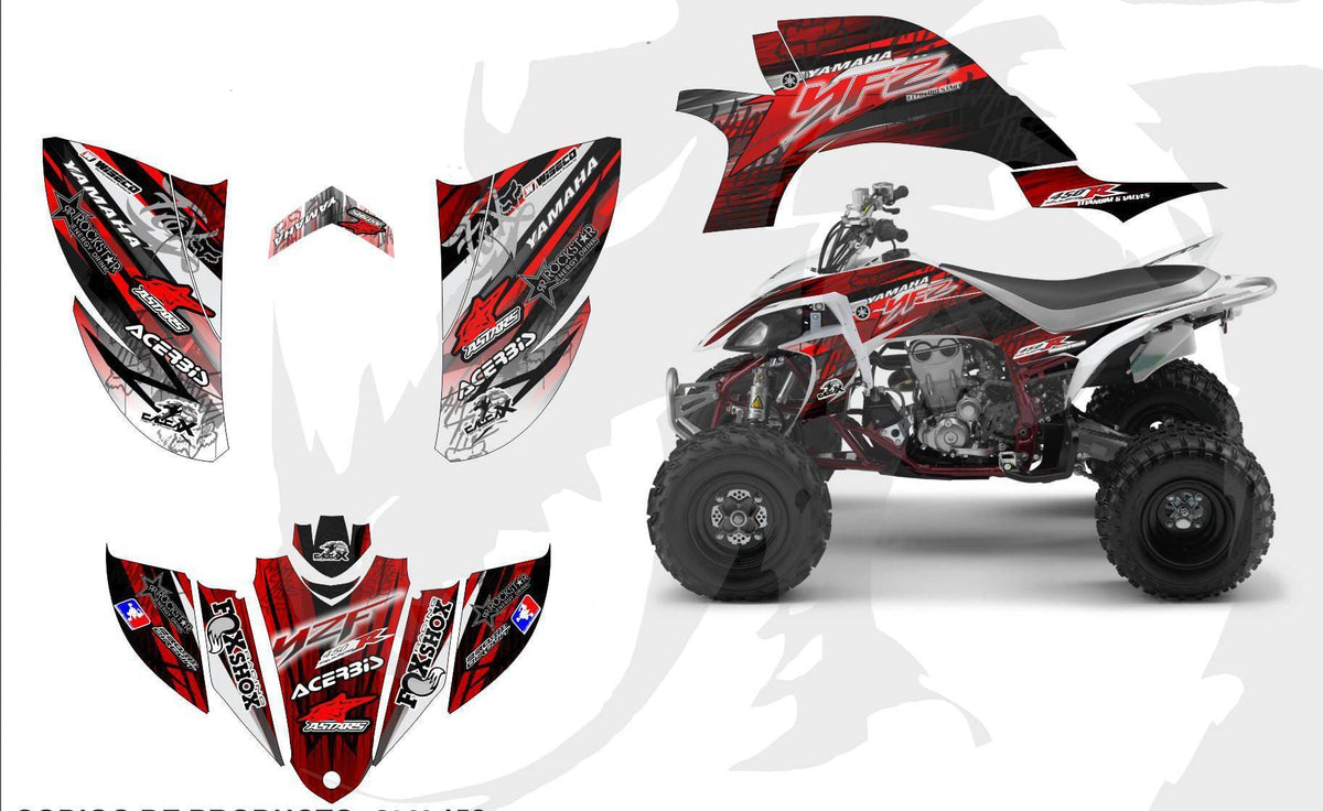 Yamaha YFZ Graphics (2003-2008)-d66 – Krazygraphics.com