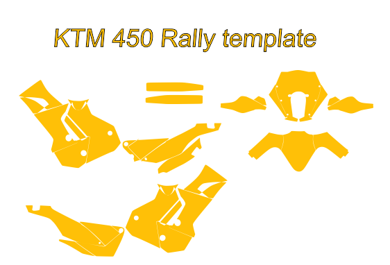 KTM 450 Rally template – Krazygraphics.com