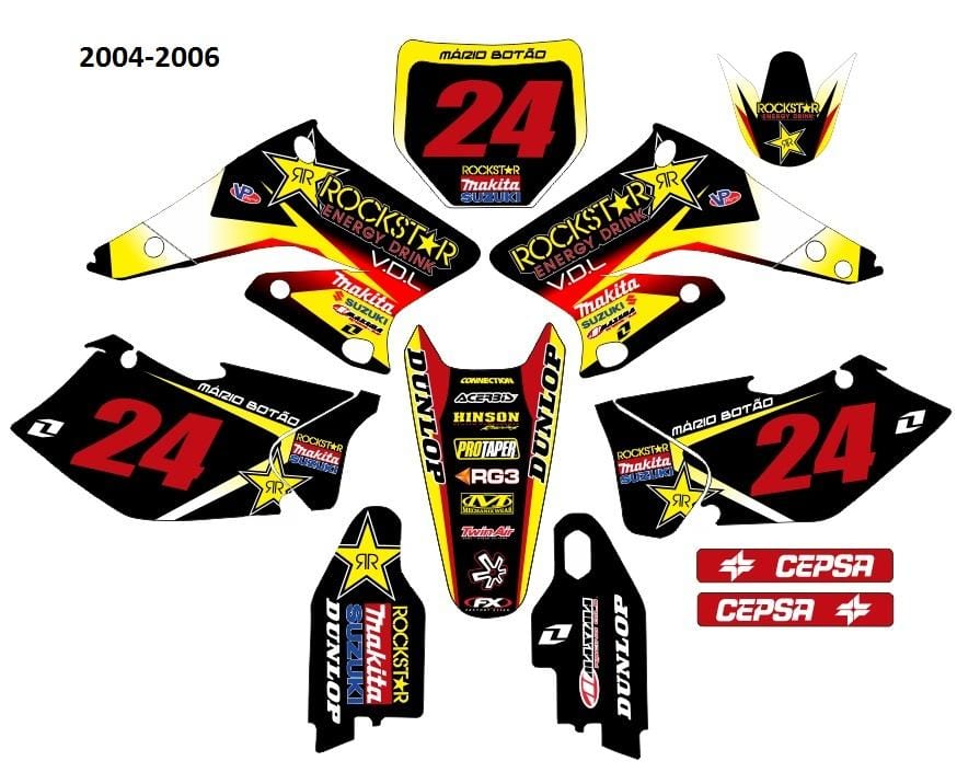 Suzuki RMZ 250 Graphics 2004-2006 | Premium UTV Wrap Kit ...