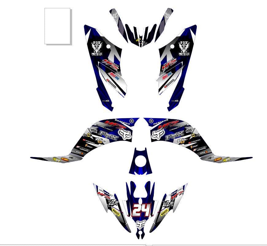 Yamaha Raptor 250 D-5 Graphics Kit | KrazyGraphics – Krazygraphics.com