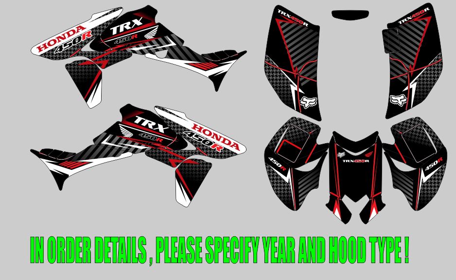 Honda TRX 450 Graphics – Krazygraphics.com