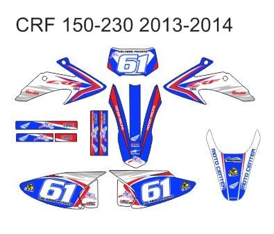 Honda CRF 130-230 (2013)-(2014) D7 – Krazygraphics.com