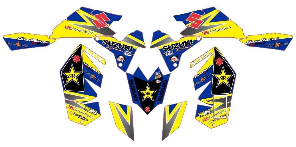 Suzuki LTR450 graphics kit LTR46 – Krazygraphics.com
