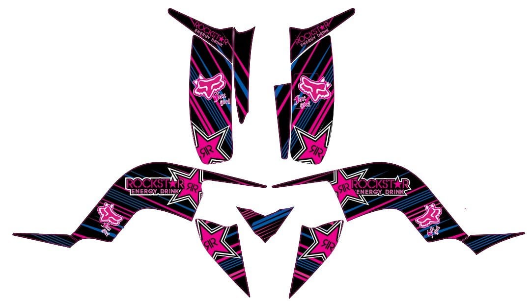 Yamaha Raptor 90 Graphics d-4 (2009-2015) – Krazygraphics.com