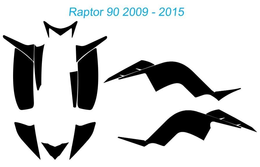 Yamaha Raptor 90 Template 2009 - 2015 – Krazygraphics.com