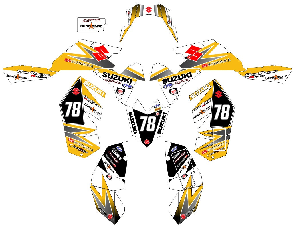 Suzuki LTR450 Graphics & Wrap Kits – Krazygraphics.com