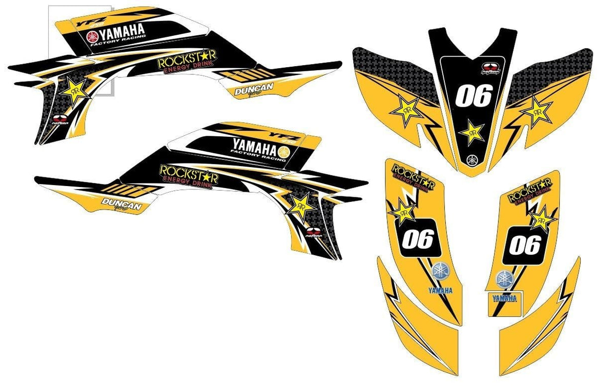 Yamaha YFZ Graphics (2003-2008)-d23 – Krazygraphics.com